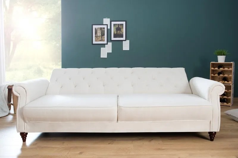 Designová pohovka Scarlet Belle II rozkládací 220cm - přírodní