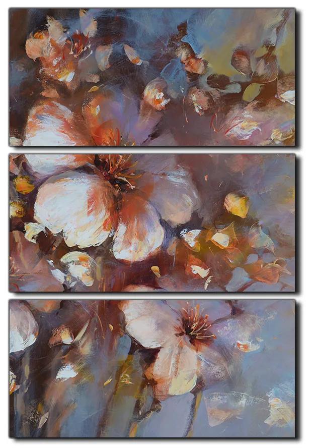 Obraz na plátně - Květ mandlí, reprodukce ruční malby - obdélník 7273B (105x70 cm)