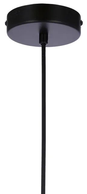 Candellux Černý závěsný lustr Jonera pro žárovku 1x E27