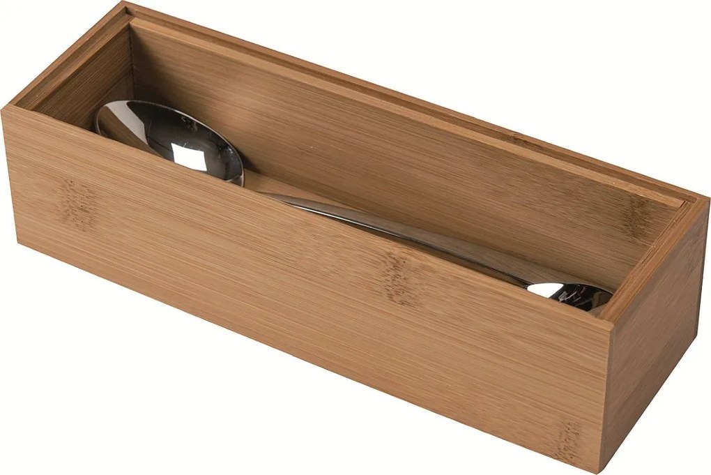 Úložný organizér Compactor Bamboo Box M - 22,5 x 7,5 x 6,5 cm