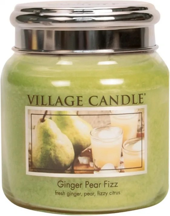 Village Candle Vonná svíčka ve skle, Hruškový fizz se zázvorem, 16oz