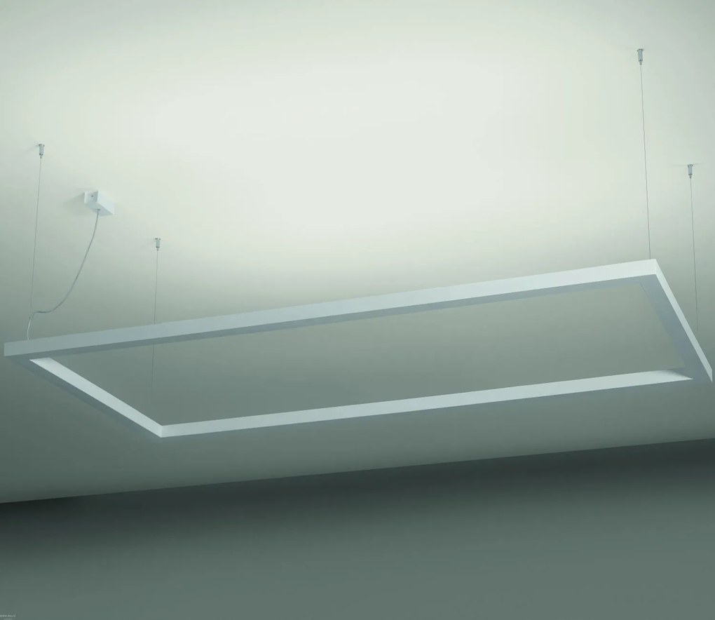 Axo light SPFRAMEGLEBCXX Framework, bílé závěsné svítidlo pro nepřímé osvětlení, 100,8W LED 3000K, 186x90cm