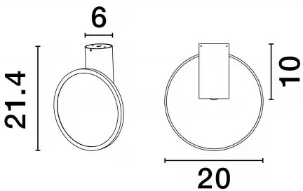 LED bílé designové stropní svítidlo Ekei