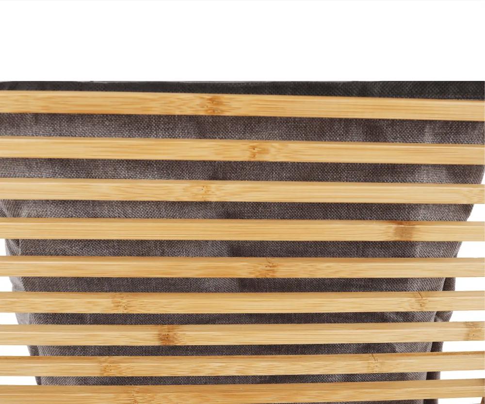 TEMPO Koš na prádlo, přírodní bambus/šedá, POKO
