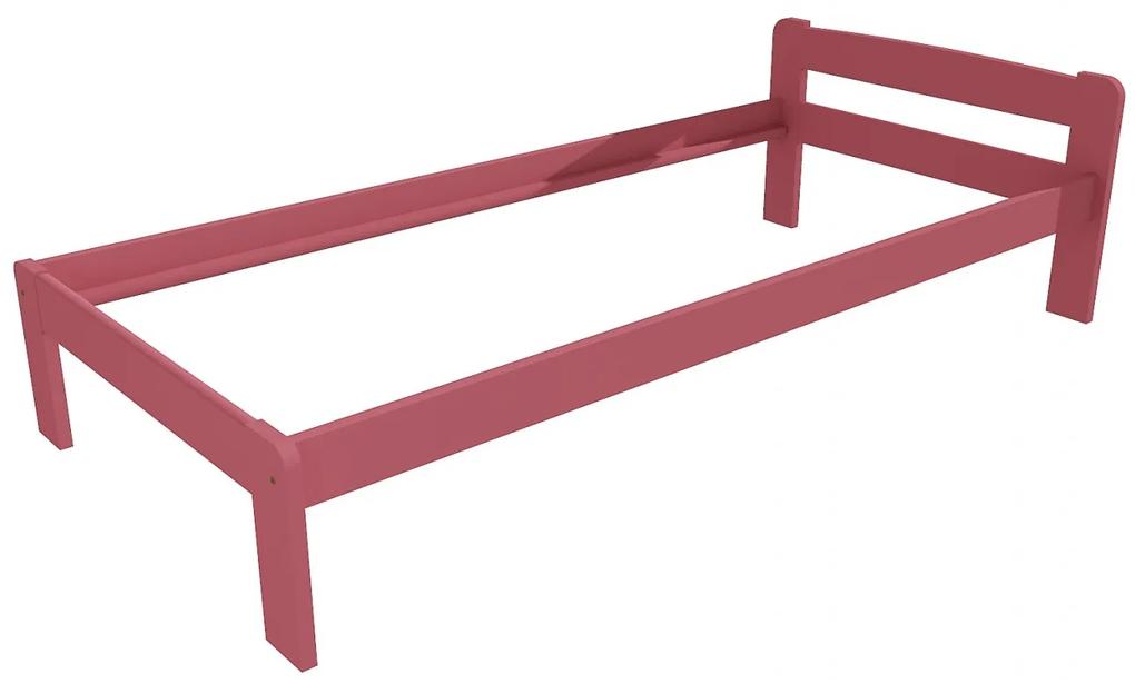 Jednolůžková postel VMK009A (Barva dřeva: barva růžová, Rozměr: 100 x 200 cm)