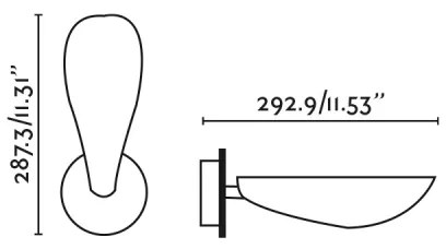 FARO 20077 - Nástěnná lampa LIGERA 1xG9/6W/230V černá