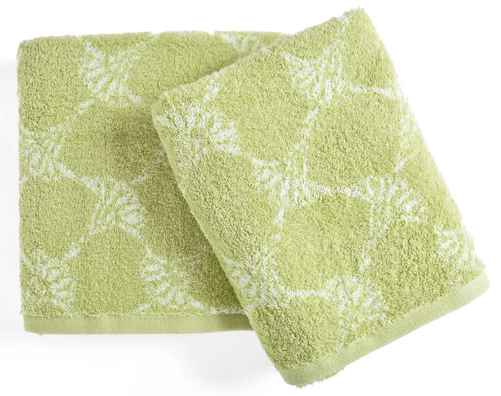 Praktik mikrofroté ručník SEBI, zelený, 50x100cm