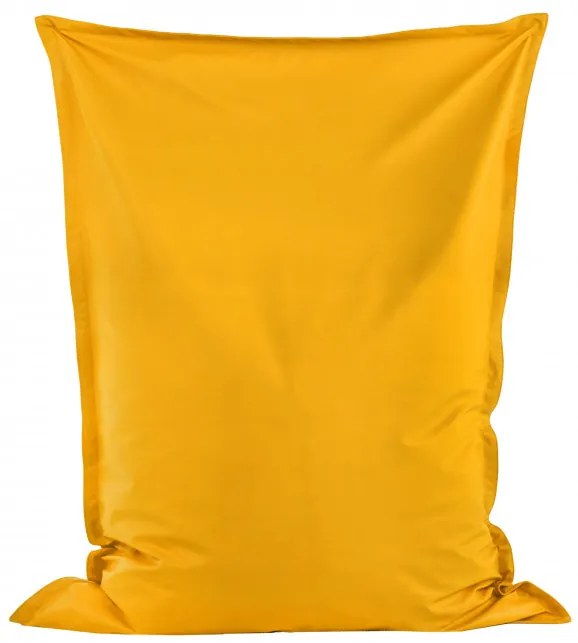 Polštář k sezení - žlutý ekokůže