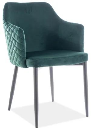 Jídelní židle Amiee (zelená + šedá). 1049917