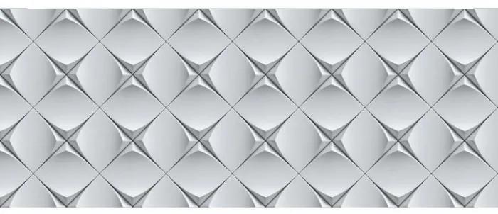 DIMEX | Panoramatická vliesová fototapeta na zeď 3D umělecká zeď MP-2-0297  | 375 x 150 cm | bílá, šedá
