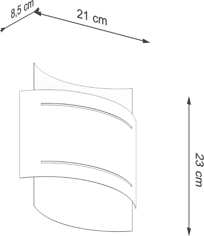 Sollux Lighting Nástěnné svítidlo HESTIA černé