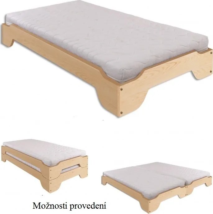 Casarredo KL-138 postel šířka 90 cm 1 ks | barva: moření ořech