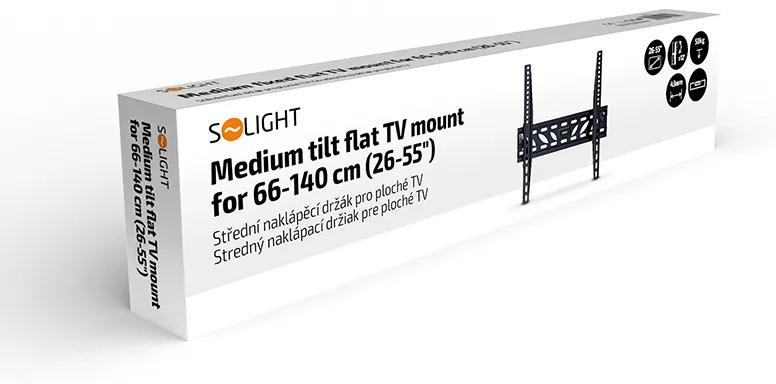 Solight střední naklápěcí držák pro ploché TV, 66cm - 140cm (26'' - 55'')