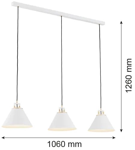 Argon 6291 - Stropní svítidlo FABIO 3xE14/7W/230V alabastr bílá