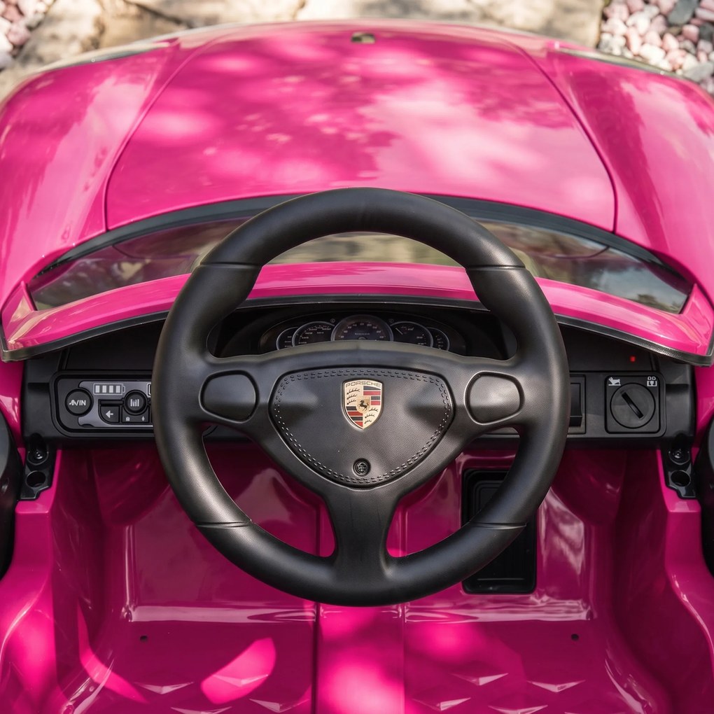 AIYAPLAY dětské elektrické auto Porsche Carrera GT, 10,8 V, růžové