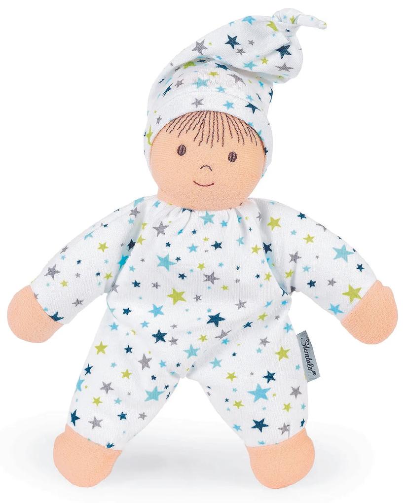 Sterntaler hračka chrastící panenka malá, bílá, hvězdičky, 23 cm 3001971