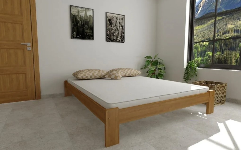 ComfortMatrace Zvýhodněný set: MATRACE+Postel z masivu borovice AURORA+rošt ZDARMA Barva: olše, Rozměr: 180x200 cm, Model matrace: GOLTEX 20cm