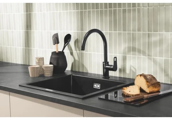 GROHE 40786K00 - Skleněné prkénko 450 × 240 × 19 mm černá