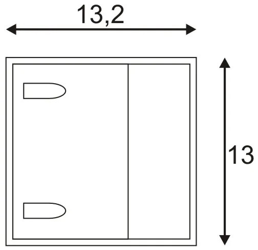 SLV Logs Wall, nástěnné svítidlo se svícením nahoru/dolu, 6W LED 3000K, antracit, šířka 13cm, IP44