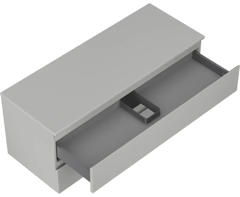 Mexen Orio, koupelnová skříňka 120 cm s horní částí, 2 zásuvky, šedá manta, 91A10-12047-2-BFFC62