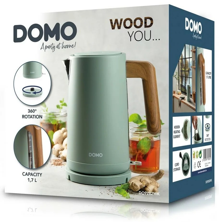 DOMO DO9282WK rychlovarná konvice WOOD YOU
