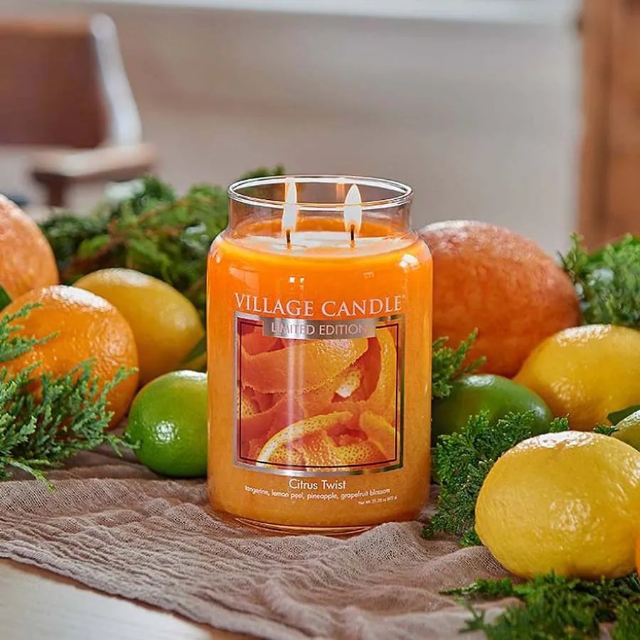 Village Candle - vonná svíčka Citrus Twist (Citrusové osvěžení) 737g