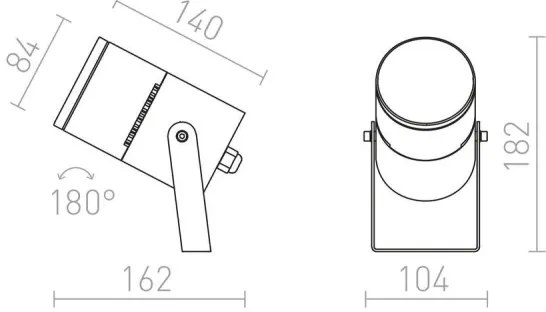 RED - Design Rendl - R11754 - LED Venkovní svítidlo ROSS LED/9W/230V IP65