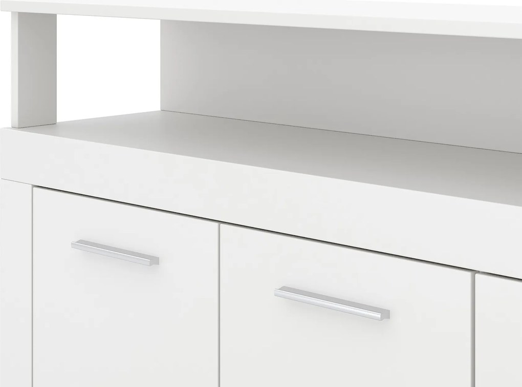 Komoda Luna 190 cm bílá