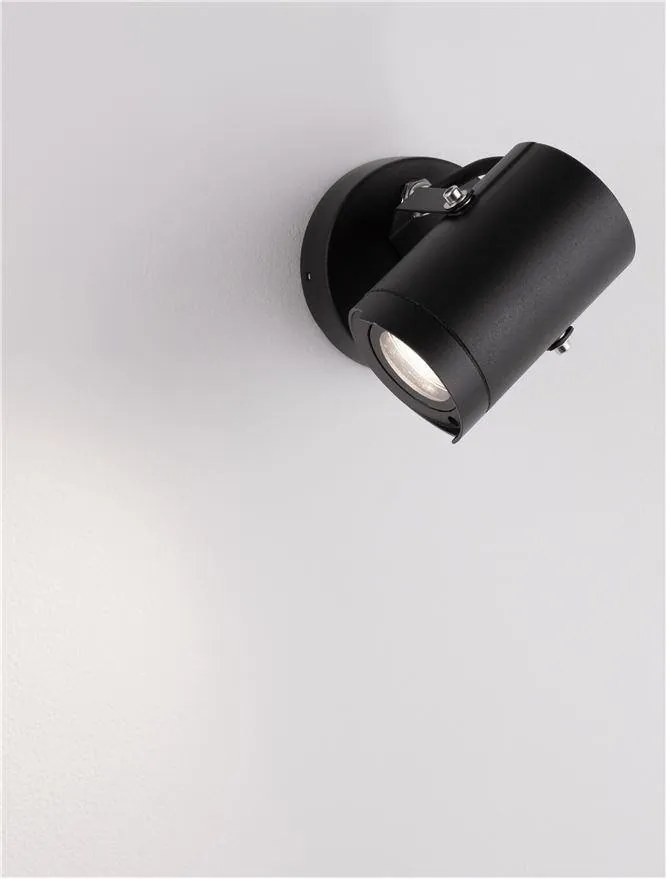 NV 9026126 Venkovní reflektor KIMIKO černý hliník a čiré sklo GU10 1x10W 220-240V bez žárovky IP54 - NOVA LUCE