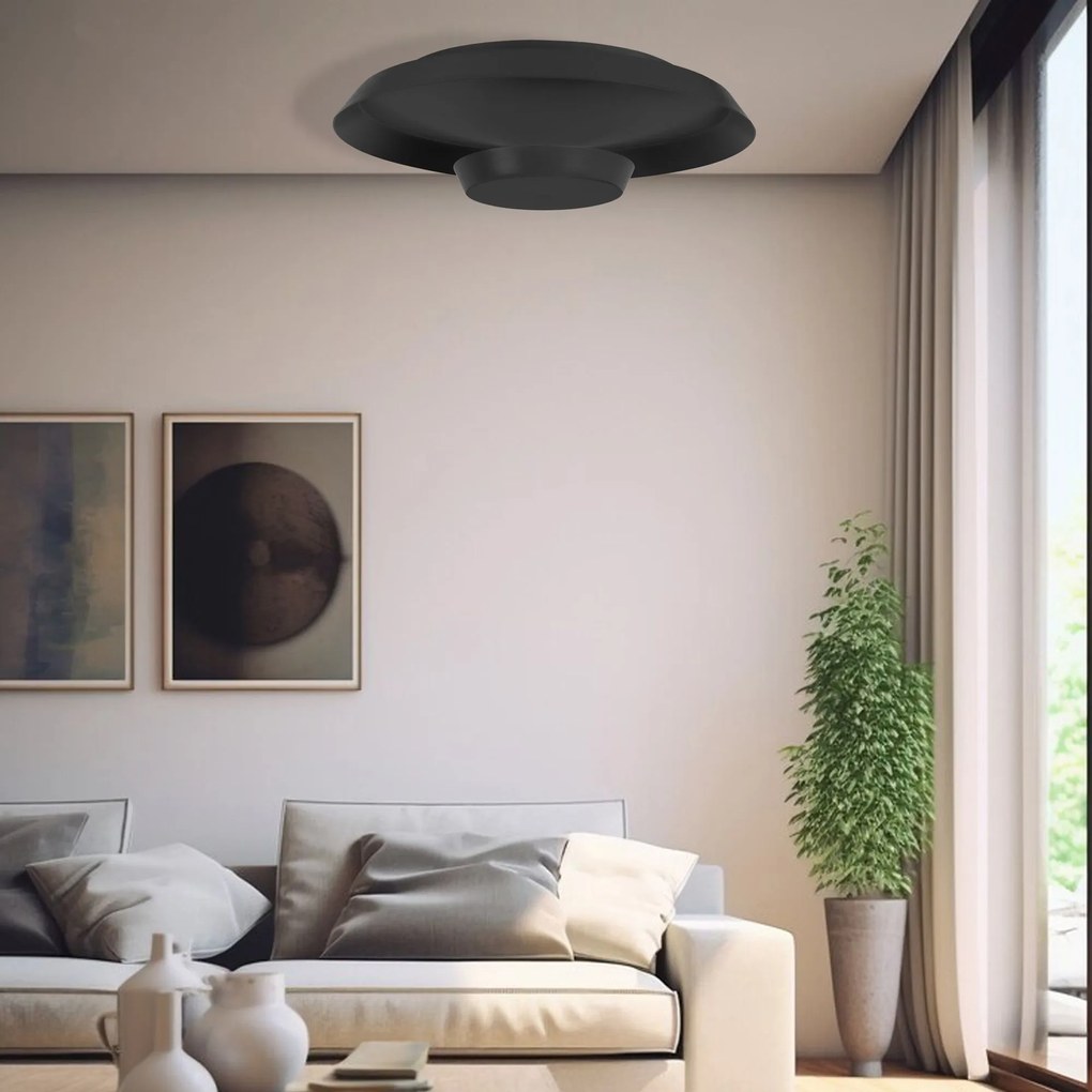 Toolight Toolight, LED stropní svítidlo 40cm, 14W, APP1461, černá, OSW-04189