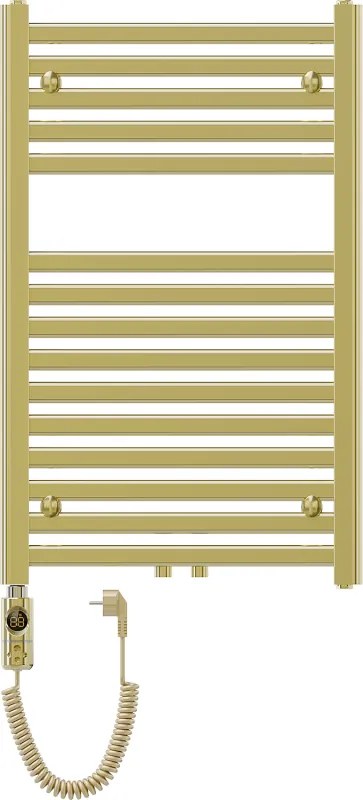 Mexen Hades, elektrické topné těleso 800 x 500 mm, 300 W, zlatá lesklá, W104-0800-500-2300-50