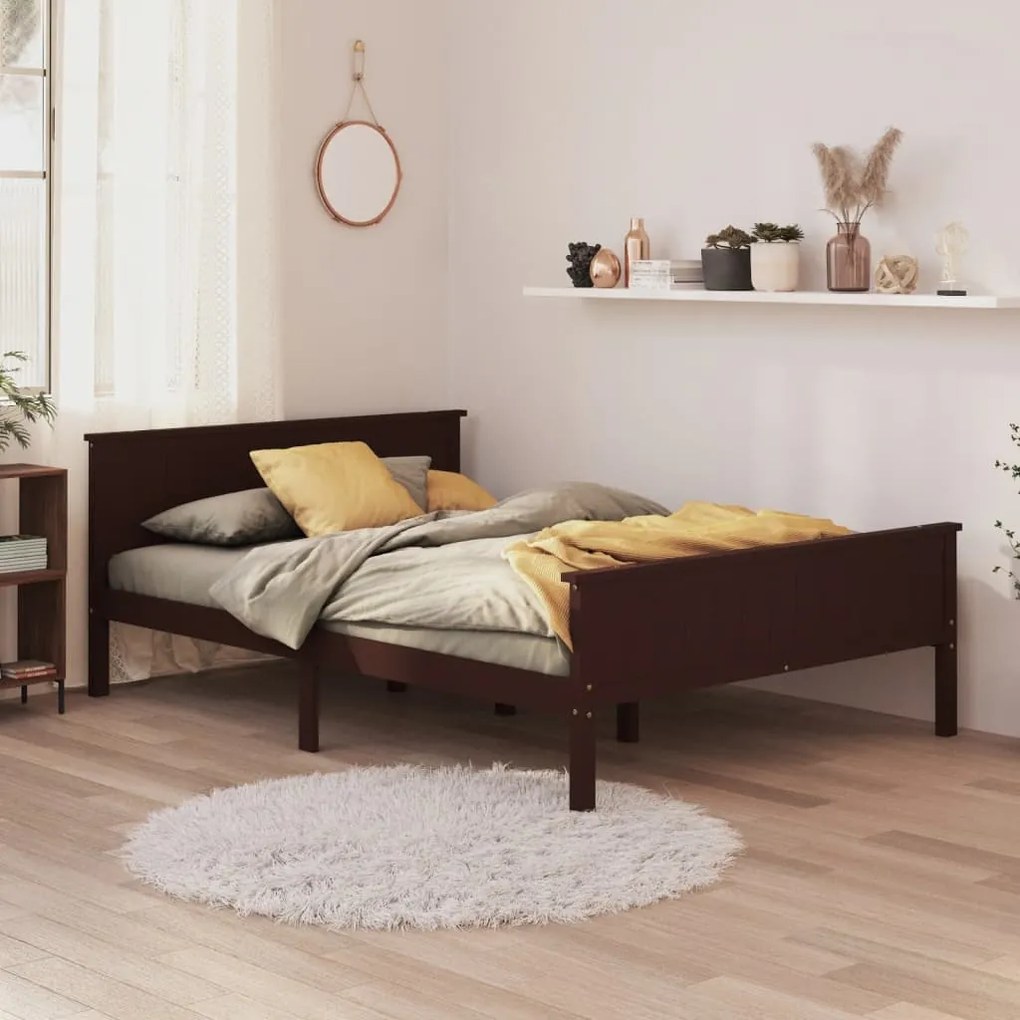 Rám postele masivní dřevo borovice 200 x 200 cm