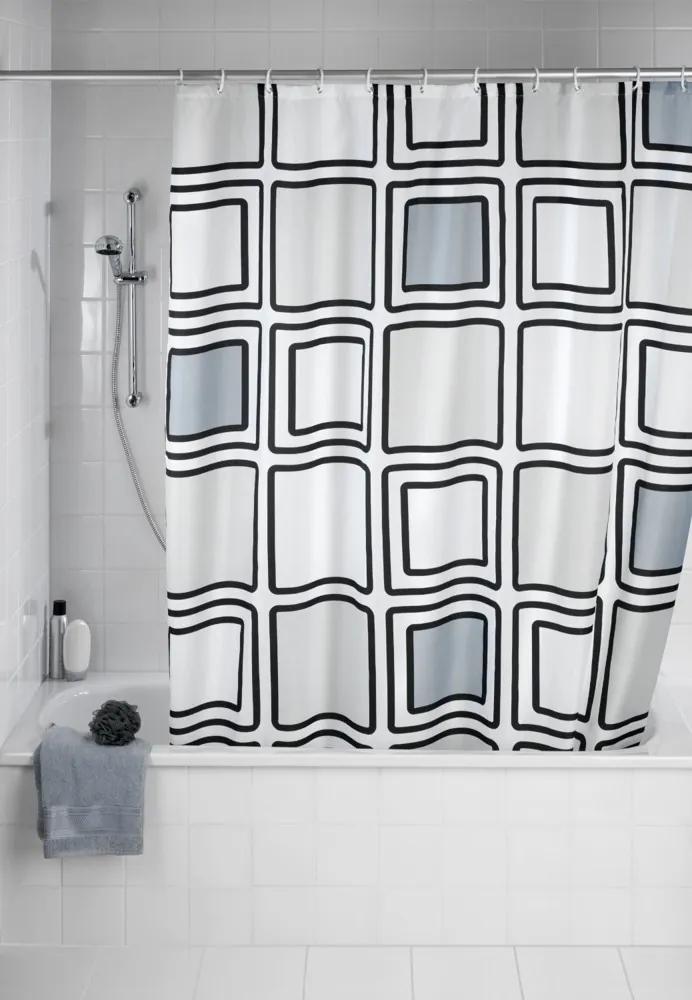 Sprchový závěs, textilní, Mono, 180x200 cm, WENKO