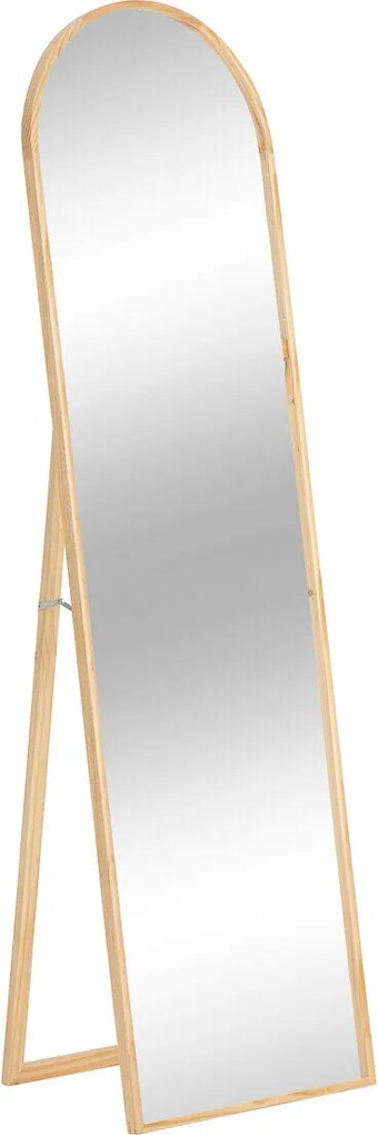 Velké stojací zrcadlo KIM, borovicový rám, 180 x 50 cm