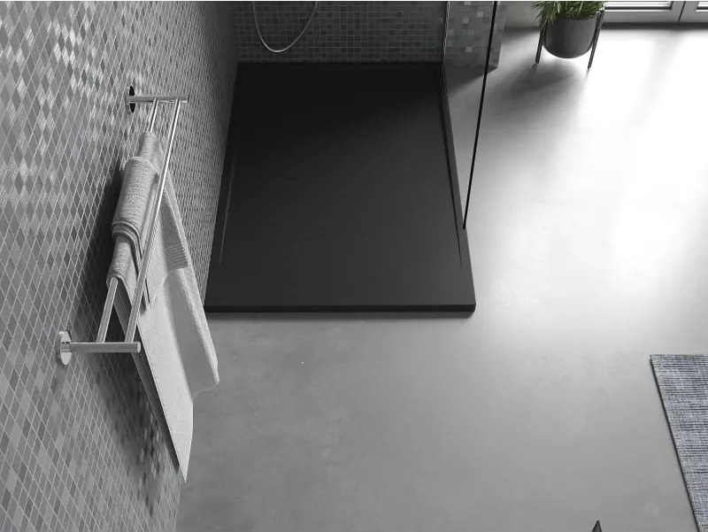 Mexen Amon obdélníkový sprchový kout SMC 100 x 80 cm, černý - 4F708010
