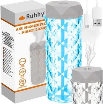 Zvlhčovač vzduchu, křišťálová RGB lampa Ruhhy 24625