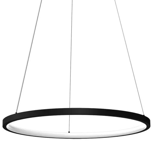 LED Lustr na lanku HOOP LED/27W/230V pr. 50 cm 4000K černá