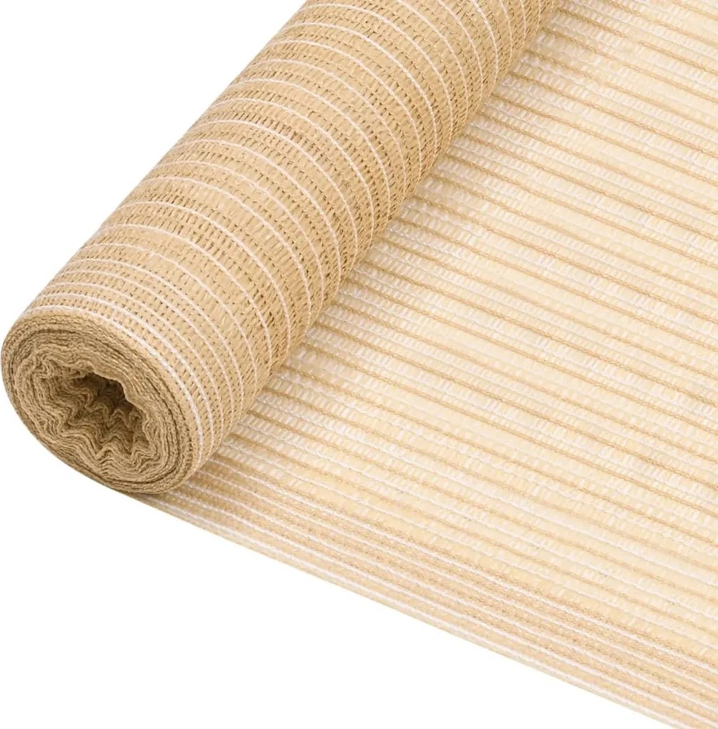 Stínící tkanina béžová 1,5 x 25 m HDPE 195 g/m² 149468