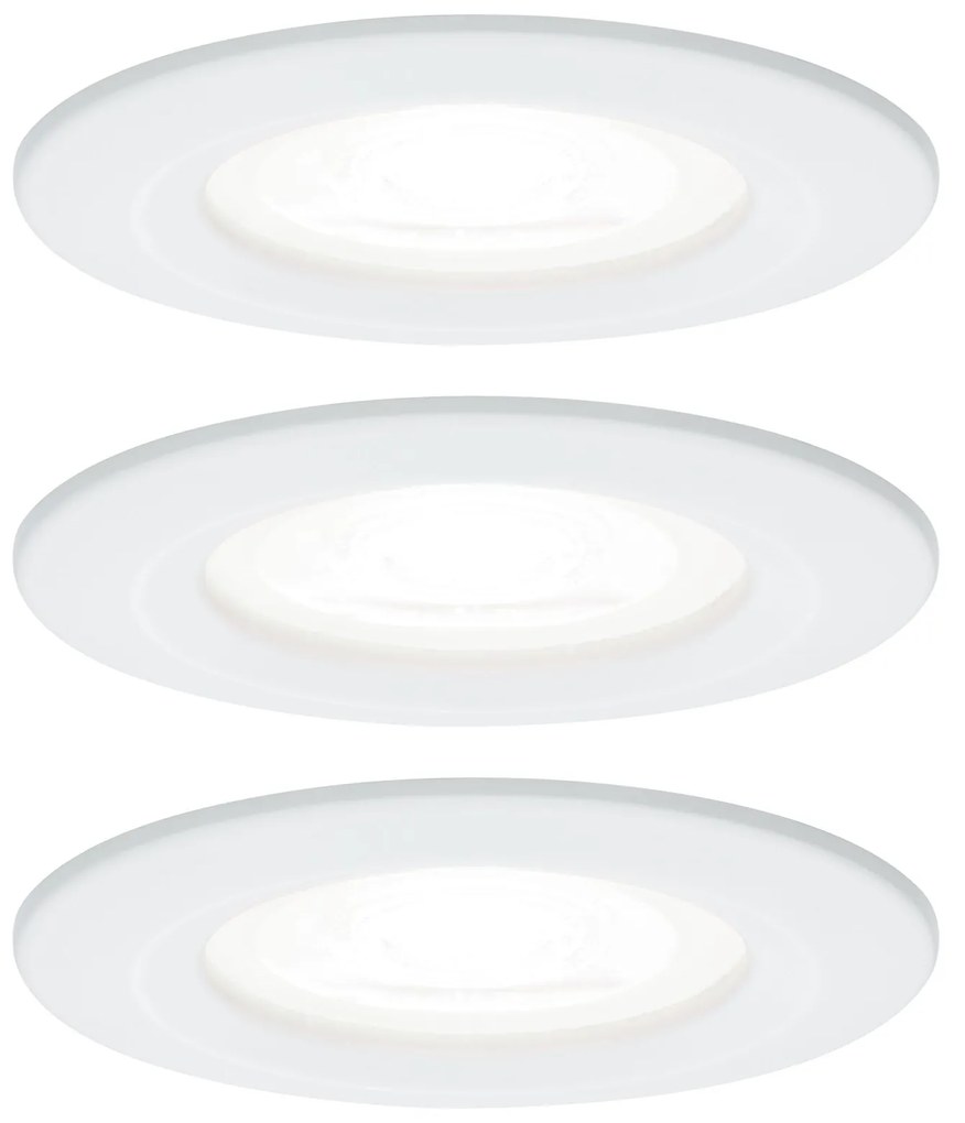 PAULMANN 92980 Vestavné svítidlo LED Nova kruhové 3x6,5W GU10 bílá mat 4000K nevýklopné