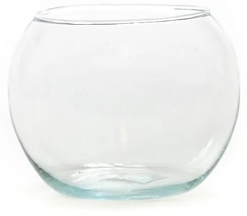 Skleněná váza boule, průměr 17 cm