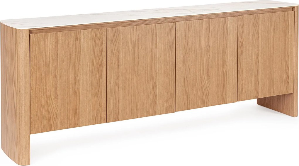 BIZZOTTO Komoda GAVRIEL dubová 208x80 cm 8051836840843