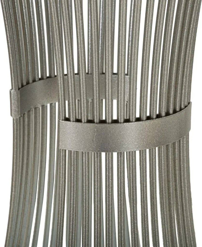 Odkládací stolek Funnel 50 cm stříbrný/mramor