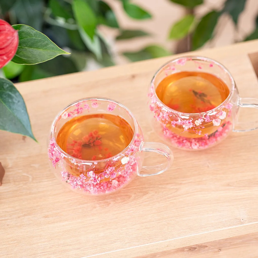 4Home Termo sklenice na cappuccino Blossom Hot&Cool, 270 ml, 2 ks