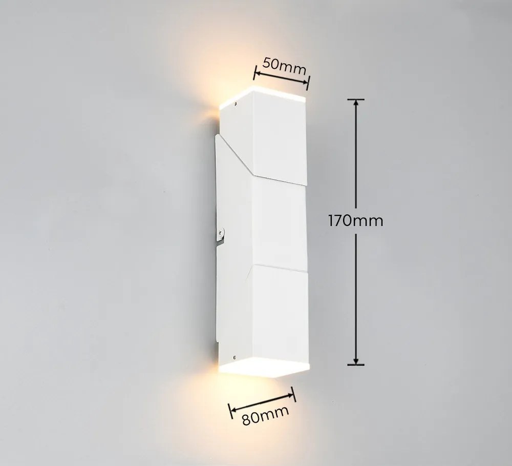 Bílé LED nástěnné svítidlo Raglan – Trio