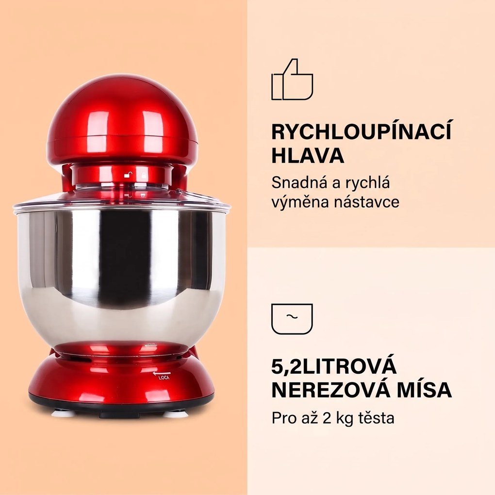 Klarstein Bella, kuchyňský robot, 1800 W, 2,7 HP, 5 l