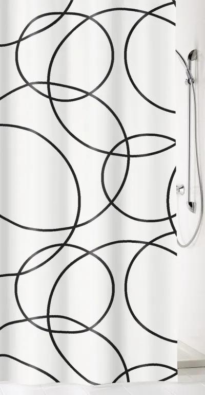 RINGS sprchový závěs 180x200cm, textilní kroužky (5281185305)