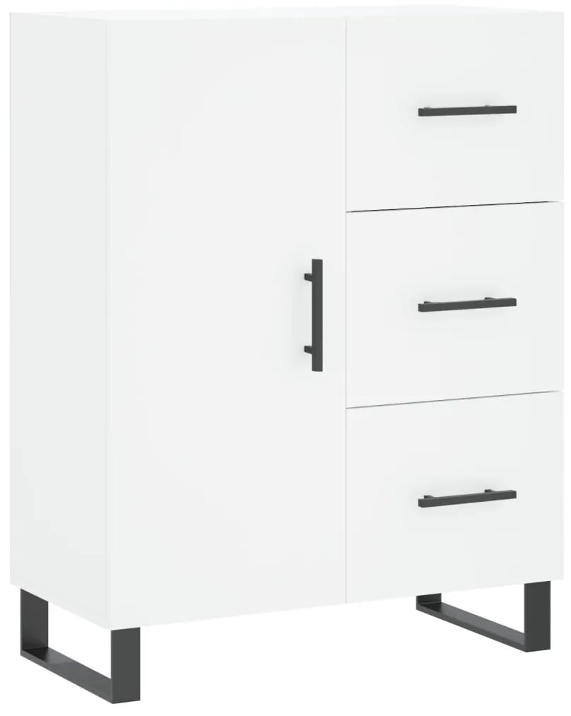 Skříň highboard bílá 69,5 x 34 x 180 cm kompozitní dřevo