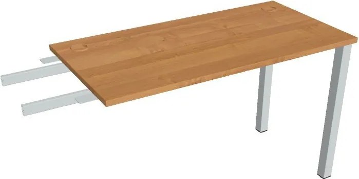 Hobis Kancelářský stůl řetězící do úhlu Hobis UE 1200RU, deskaakát, bílá RAL 9016