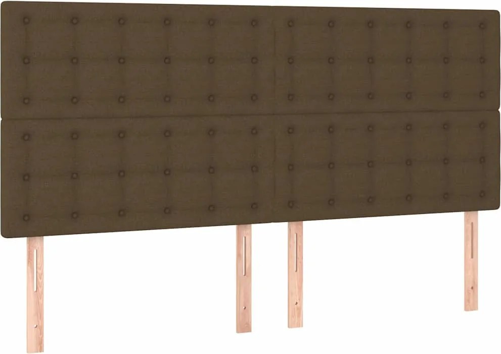Box spring postel s matrací tmavě hnědá 180x200 cm textil 3128304