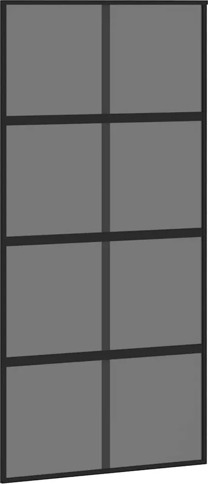 Posuvné dveře s kováním 102,5x205 cm tvrzeného sklo a hliník 3333024